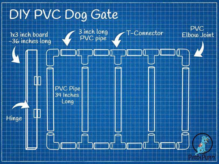 3 DIY PVC Pet Gates - PatchPuppy.com