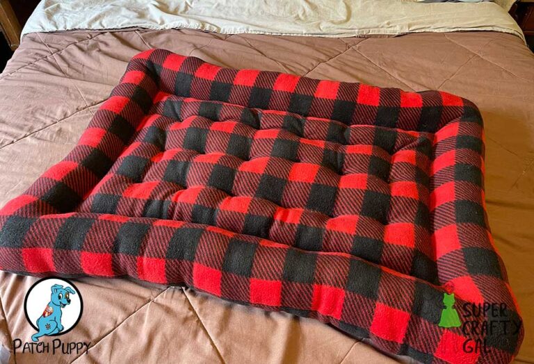 Dog Bed Sewing Pattern with Sides - PatchPuppy.com