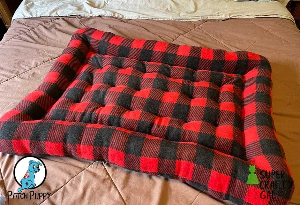 Dog Bed Sewing Pattern with Sides - PatchPuppy.com